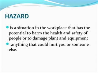 OHS and the Types of Hazards | PPT