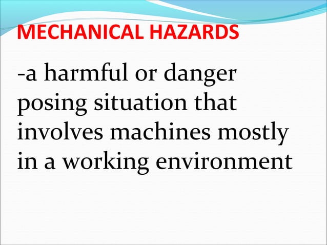 OHS and the Types of Hazards | PPT