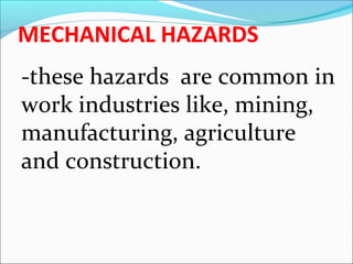 OHS and the Types of Hazards | PPT