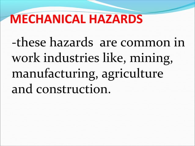 OHS and the Types of Hazards | PPT