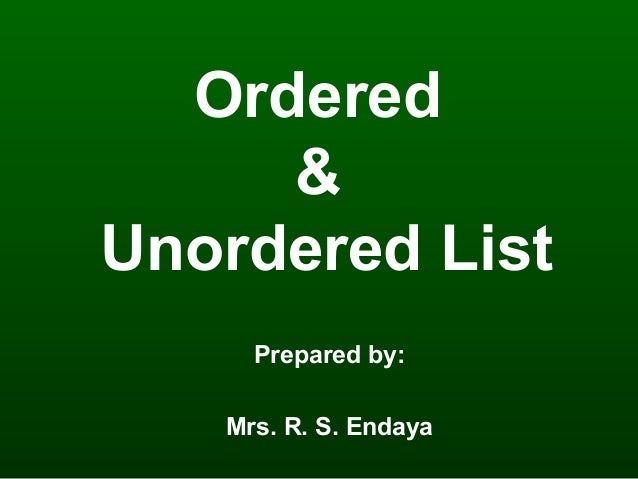 Ordered And Unordered List In Ms Frontpage 2003