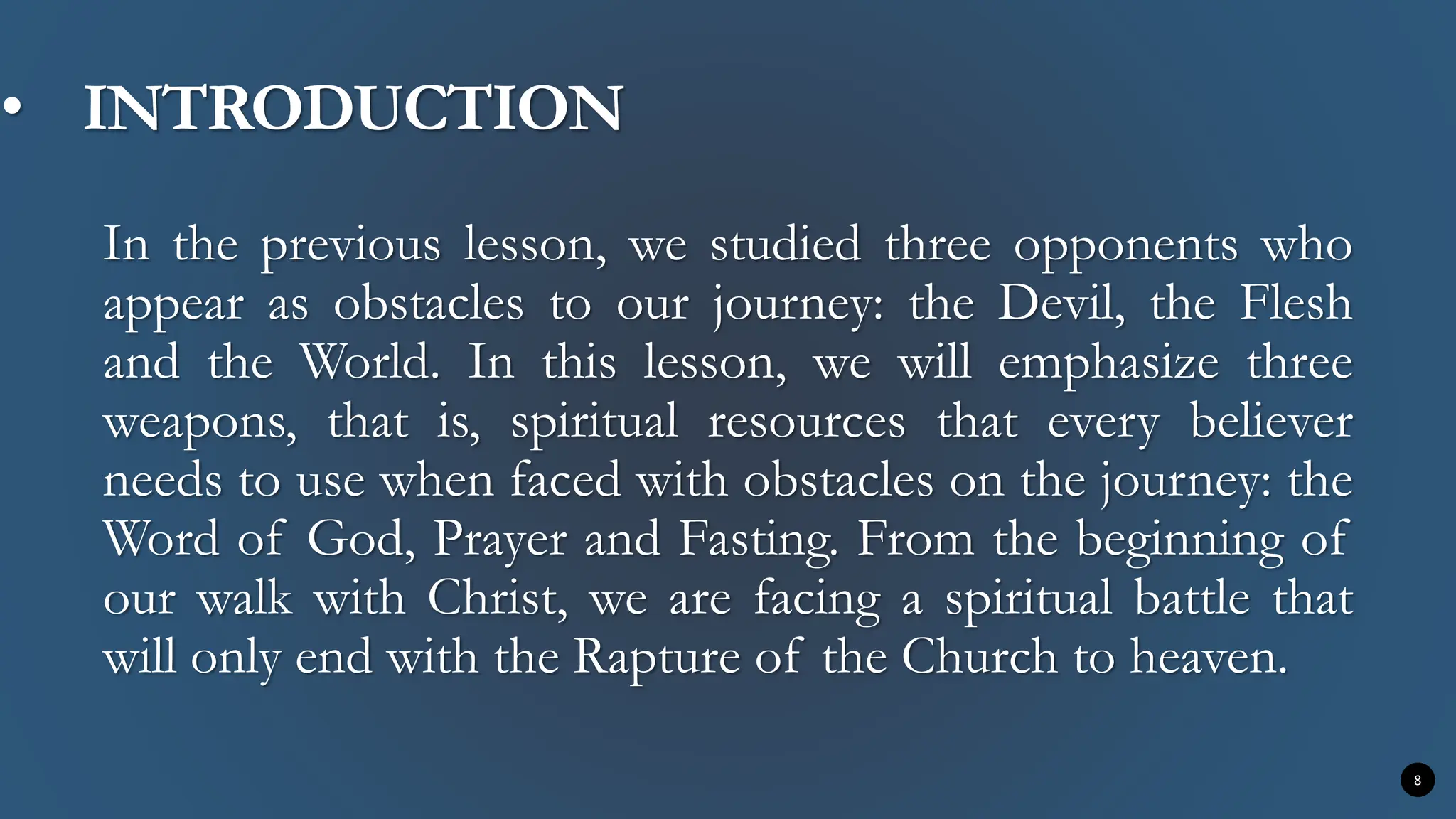 Lesson 6 - Our Spiritual Weapons - SBS.pptx