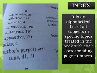 Lesson 6 parts of a book | PPTX