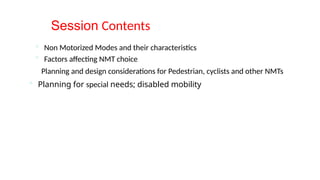 Lesson 6- Planning and Design for NMT for planners engineers and ...