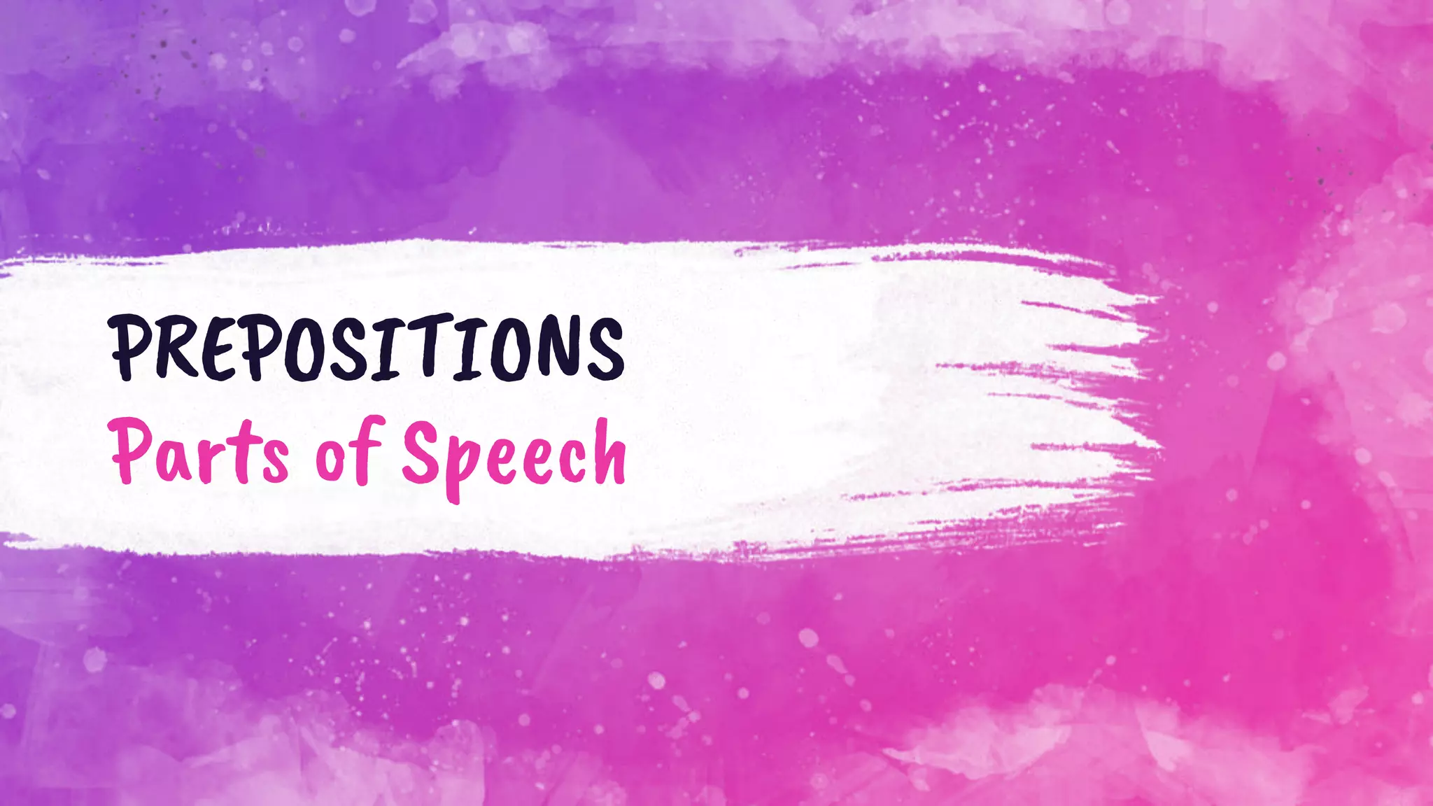 Prepositions | PPTX
