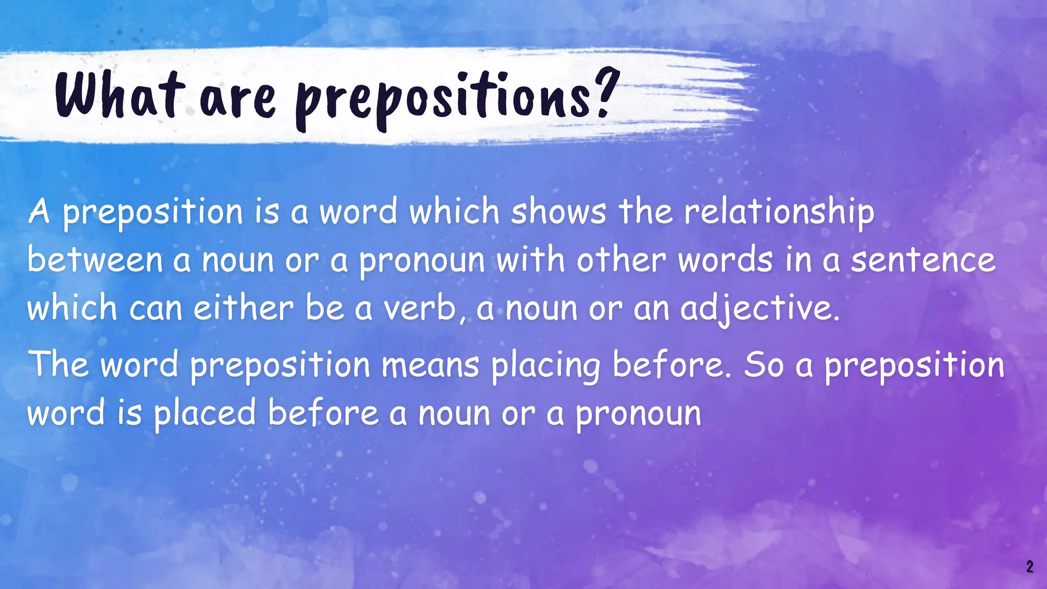 Prepositions | PPT