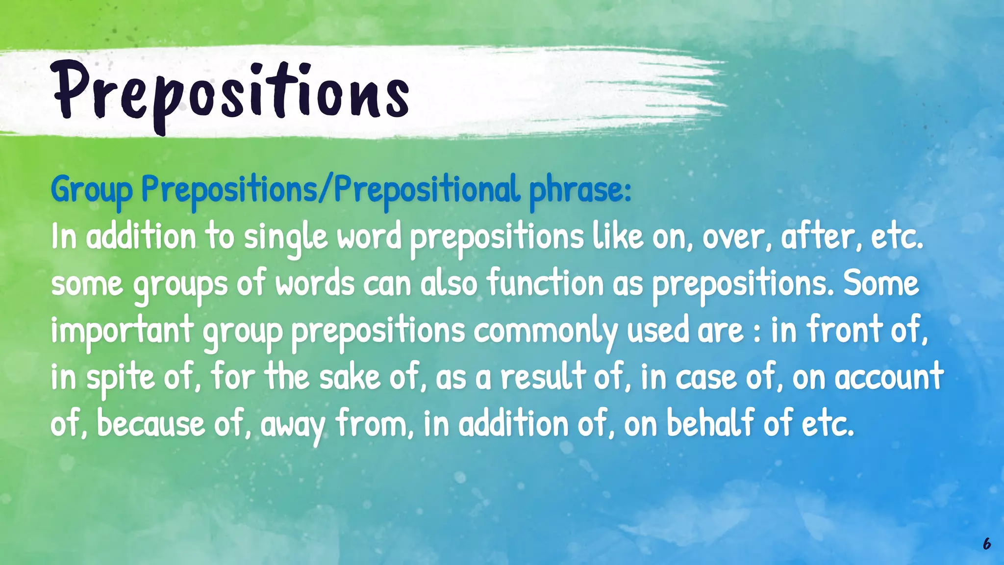 Prepositions | PPT