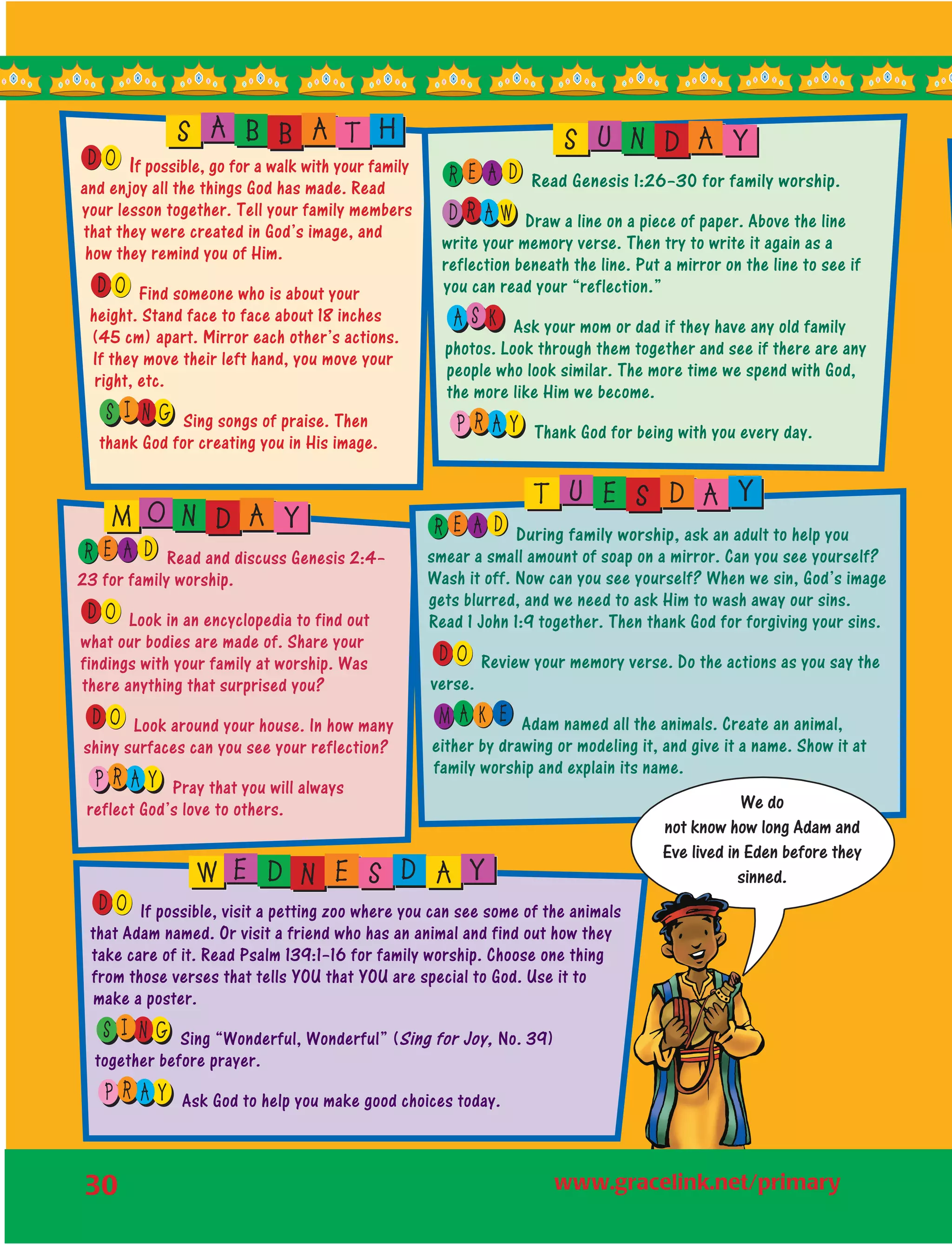 Lesson 6 | Primary | Sabbath School | Second Quarter 2015 | PDF