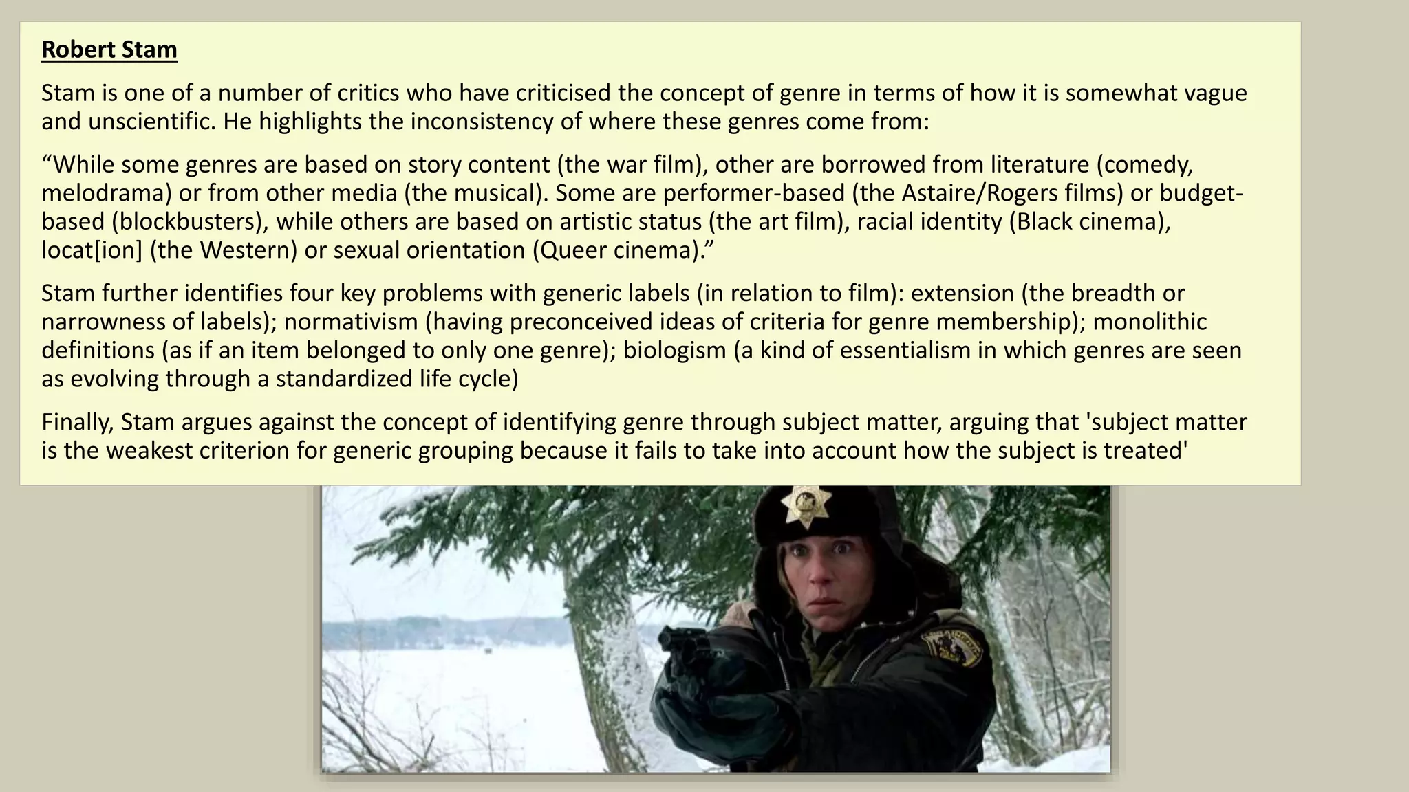 Representation and genre | PPTX