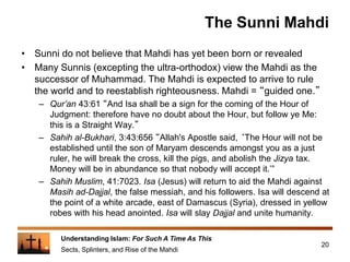 Lesson 6 Sects Splinters and Rise of the Mahdi | PPTX
