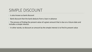 Lesson 6 simple discount | PPTX