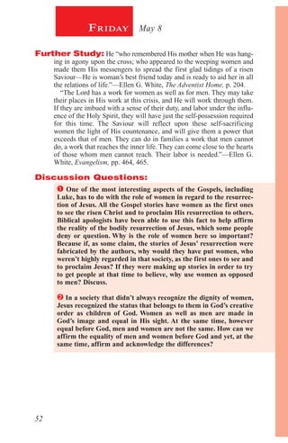 Lesson 6 | Standard edition | Women in the Ministry of Jesus | The Book ...