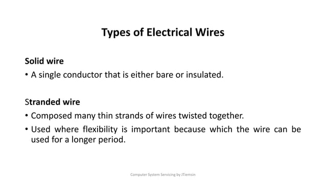 Lesson 6 Terminating And Connecting Electrical Wiring And Electronics Circuit Tcew Ppt