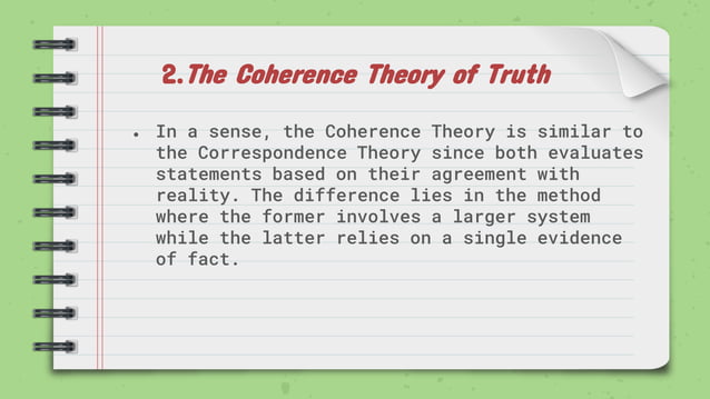 Lesson 6- Theories of Truth - for hand outs.pdf | Physics | Science