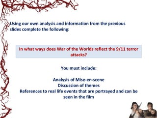 Lesson 6 war of the worlds as allegory | PPTX