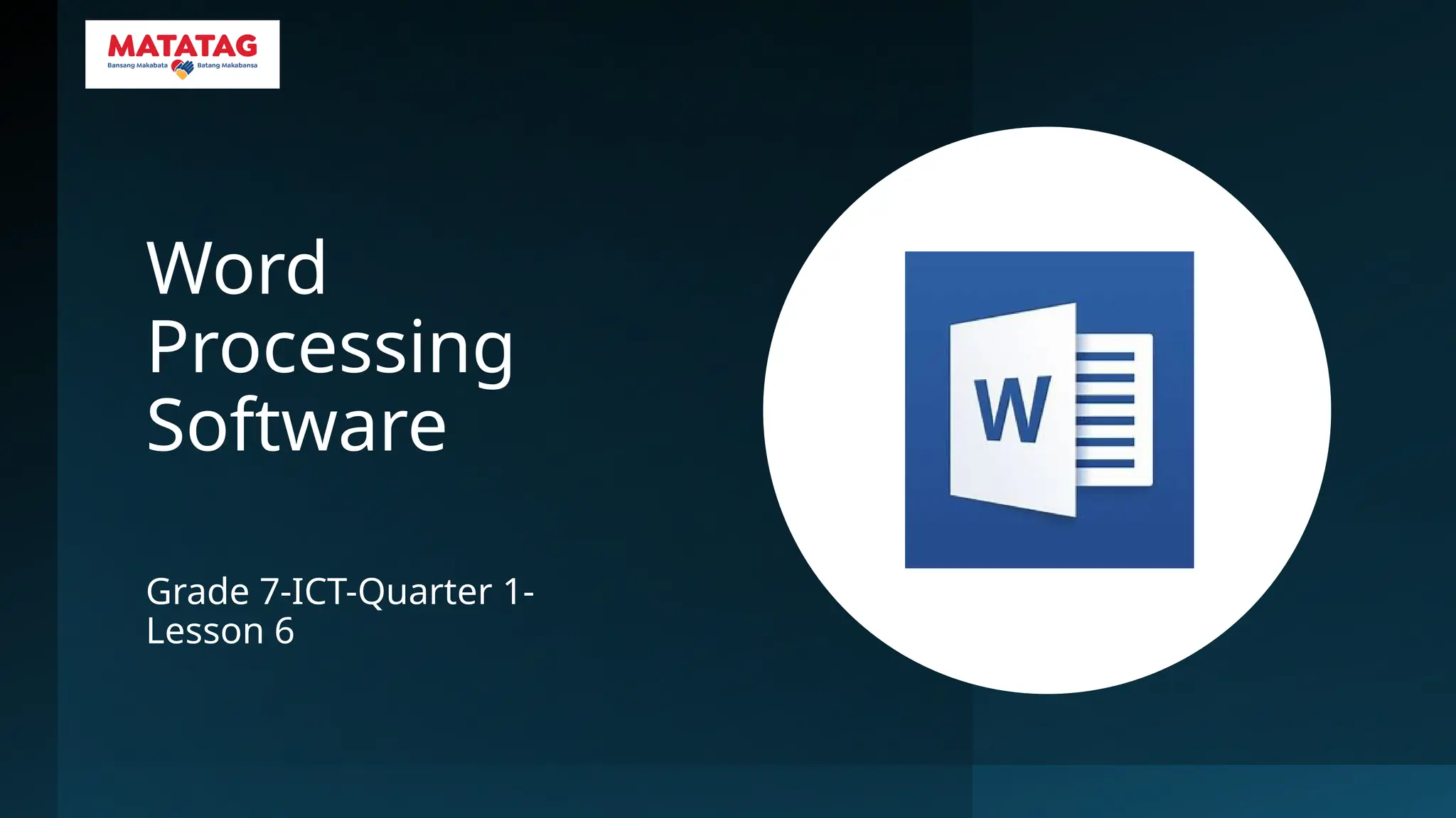 Grade 7 ICT Lesson 6 - Word Processing Software (Page Break, Auto Tables).pptx