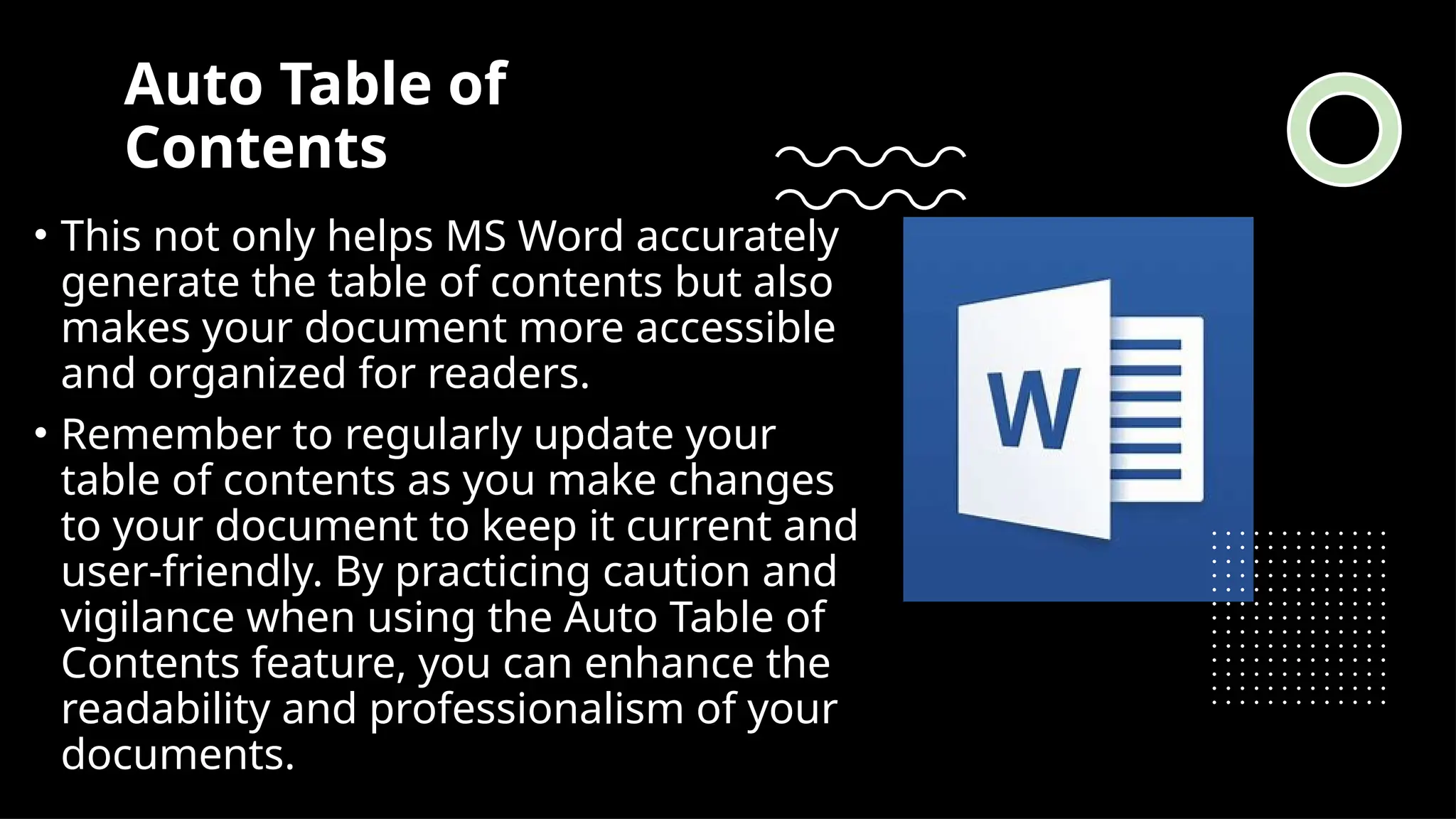 Grade 7 ICT Lesson 6 - Word Processing Software (Page Break, Auto ...