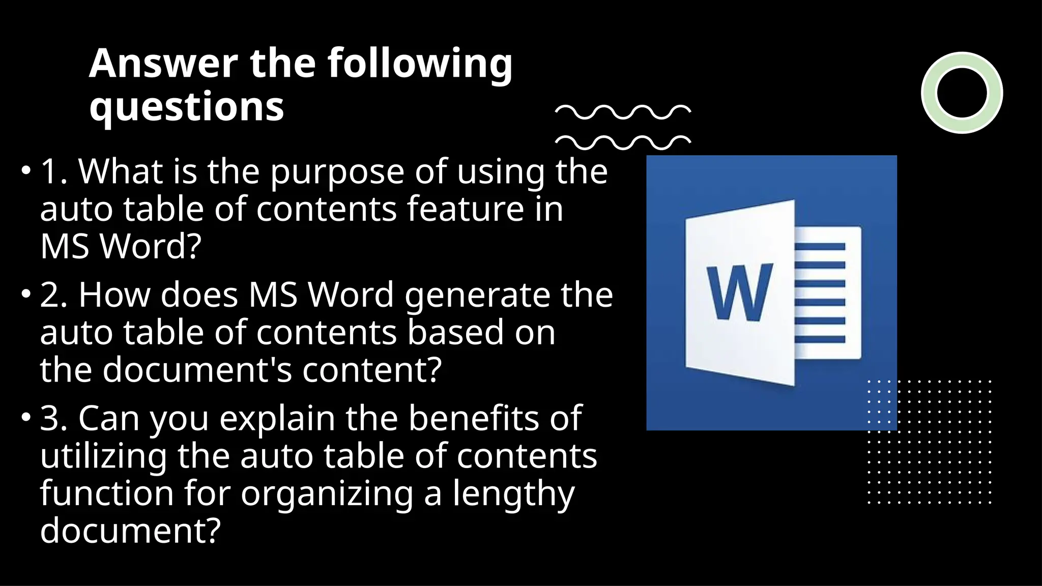 Grade 7 ICT Lesson 6 - Word Processing Software (Page Break, Auto ...