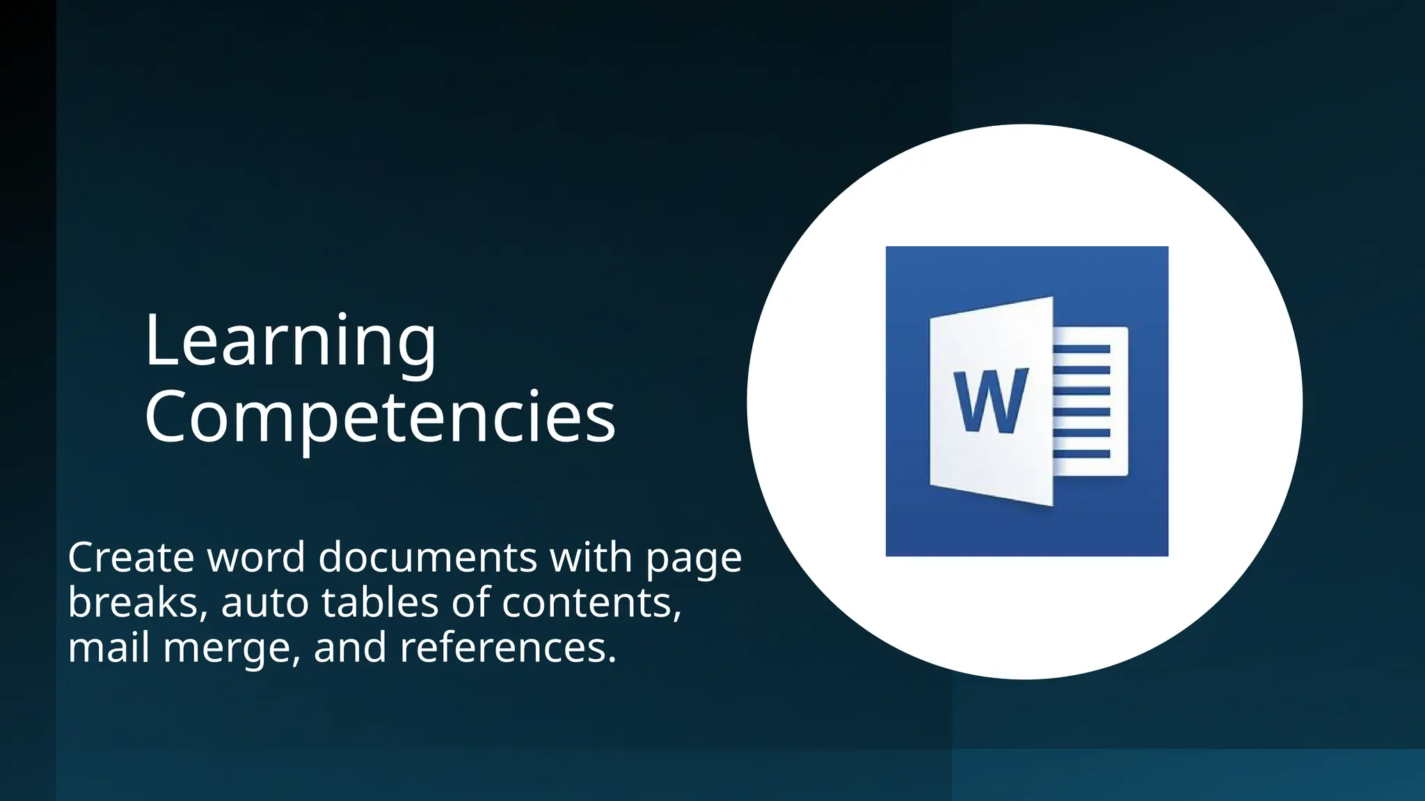 Grade 7 ICT Lesson 6 - Word Processing Software (Page Break, Auto Tables).pptx