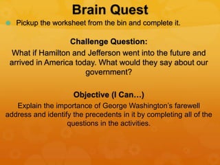 Washington's Farewell | PPTX