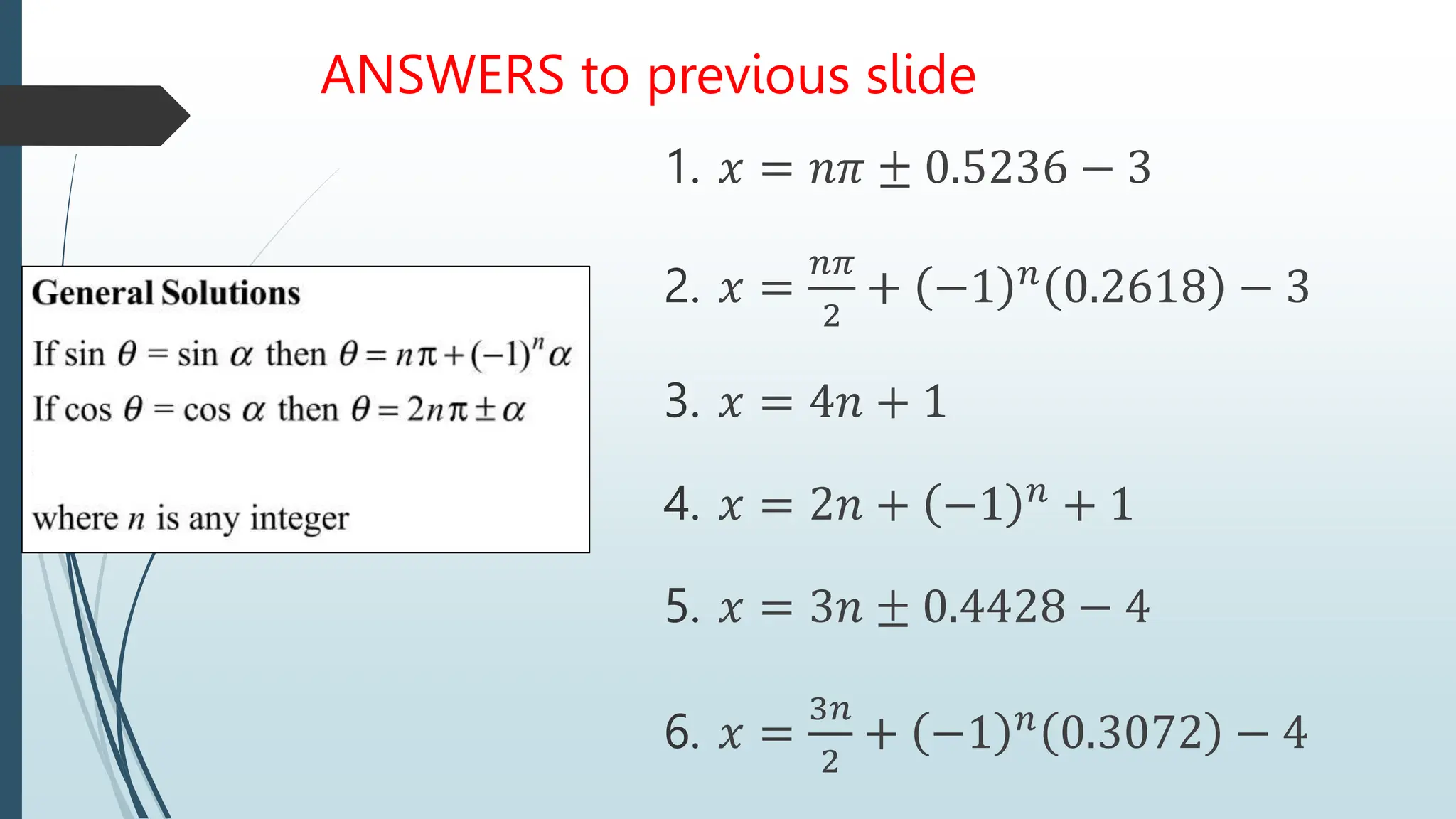 Lesson 6 and 7 Trig Excellence.pptx calculus | PPT