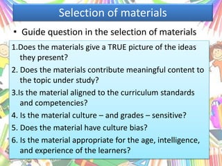 Lesson 6 and 7 using and evaluating instructional materials | PPTX