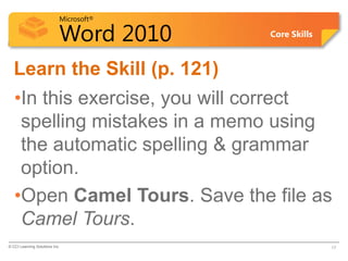 Word Lesson 6A Proofing | PPTX