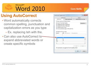 Word Lesson 6A Proofing | PPTX