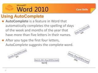 Word Lesson 6A Proofing | PPTX