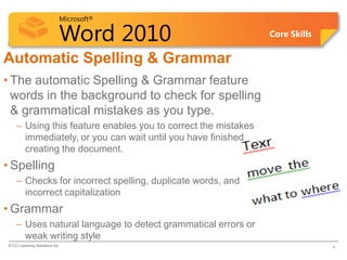 Word Lesson 6A Proofing | PPTX