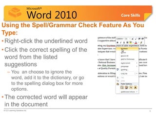 Word Lesson 6A Proofing | PPTX