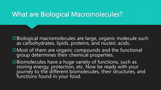 Lesson 6 Biomolecules of Physical Science Module.pptx