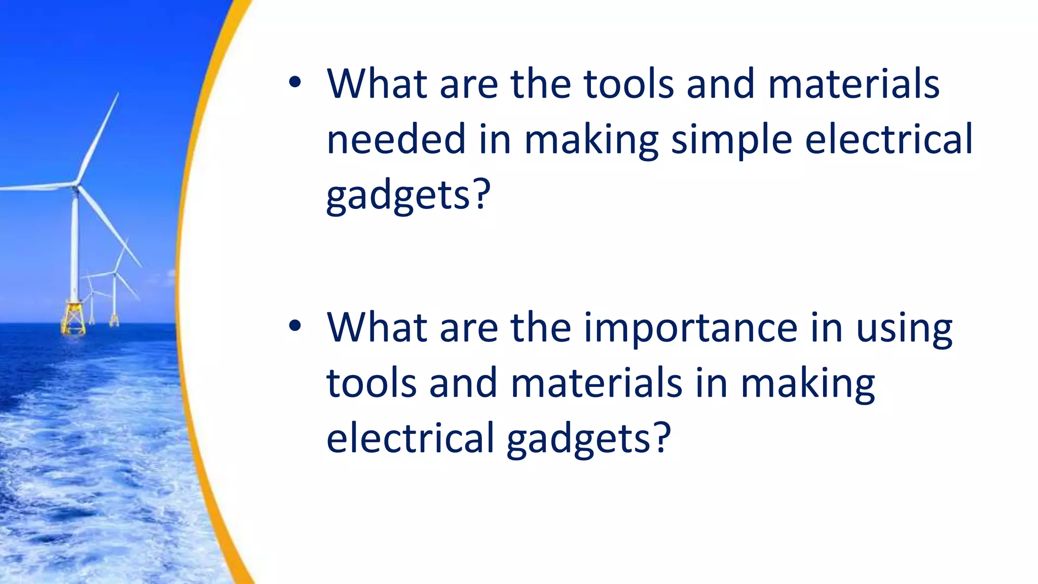 Lesson 6 conducting simple electrical gadgets | PPTX