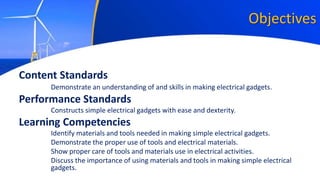 Lesson 6 conducting simple electrical gadgets | PPTX