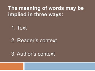 Reading_Lesson 6 Critical Reading as Looking for Ways of Thinking | PPTX