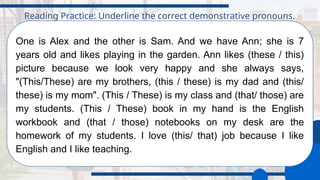 Lesson 6 Demonstrative .pptxjkcjakdjcsxfceswf | PPT