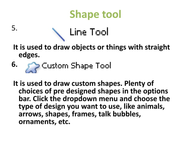 Adobe Photoshop: Drawing and Type tool | PPTX | Graphics Software ...