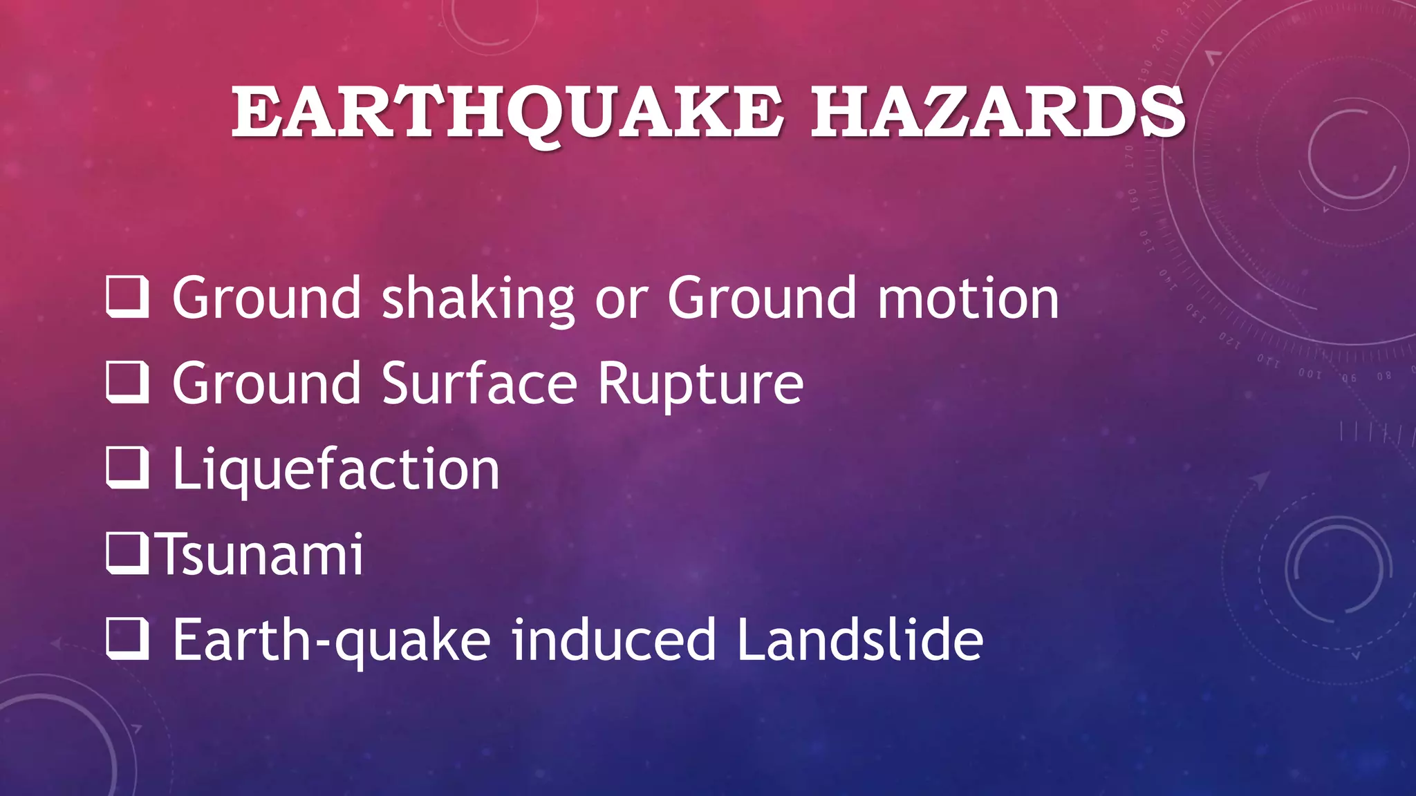 DRRR: Earthquake Hazards | PPTX