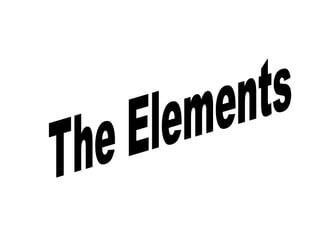 Lesson 6 elements | PPT