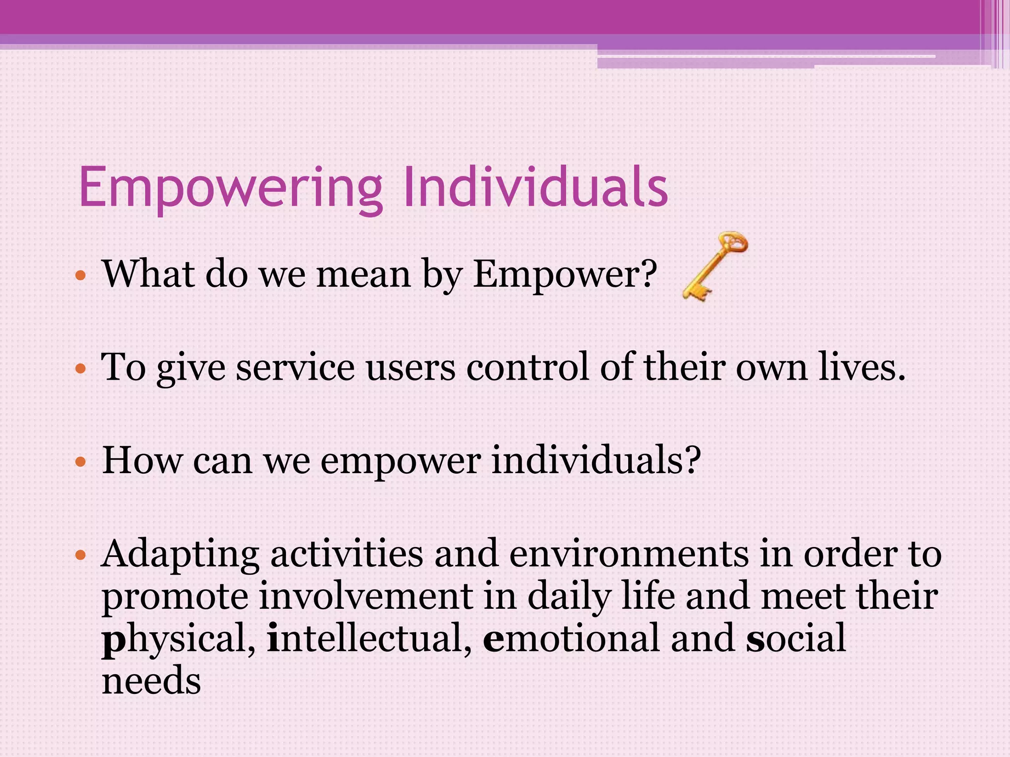 Lesson 6 empowering individuals | PPTX