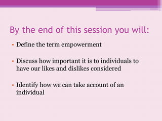 Lesson 6 empowering individuals | PPTX