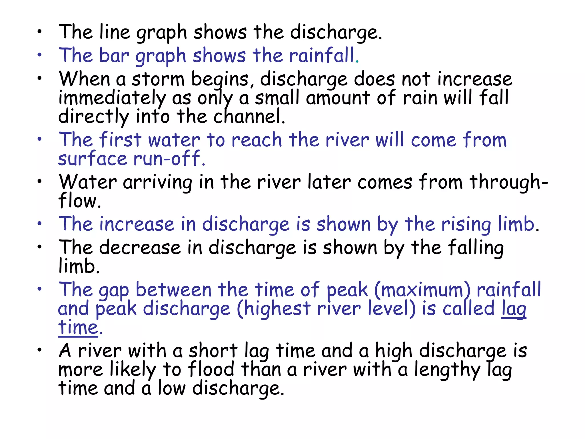 Lesson 6 factors affecting discharge (hydrographs) | PPTX