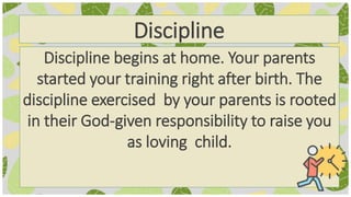 Lesson 6 i am a filipino with self discipline | PPTX