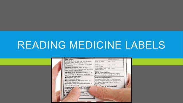Lesson 6 importance of reading product labels | PPTX