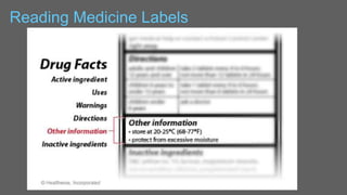 Lesson 6 importance of reading product labels | PPTX