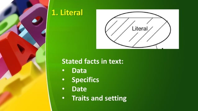 Developmental reading Lesson 6 levels of comprehension | PDF | Education