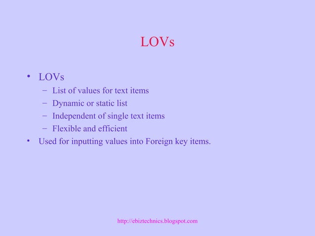 Oracle Forms Creation-List of Values (LOV) | PPT Oracle Forms Creation-List of Values (LOV) | PPT