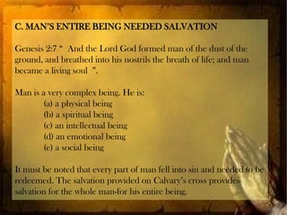 Lesson 6 man's need | PPT