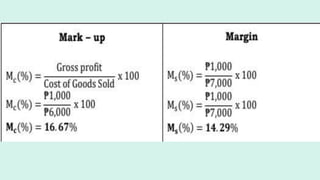 Lesson 6 Mark Up and Margin Practice Material | PPTX