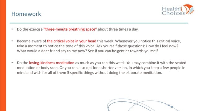 Lesson 6 module 6 mindful hic | PPTX | Wellness | Healthy Living